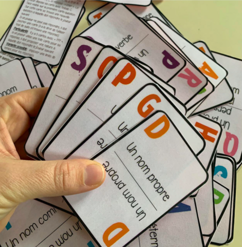 Jeu de cartes – question/réponse : Les natures de mots – JU.PE.ET.CE